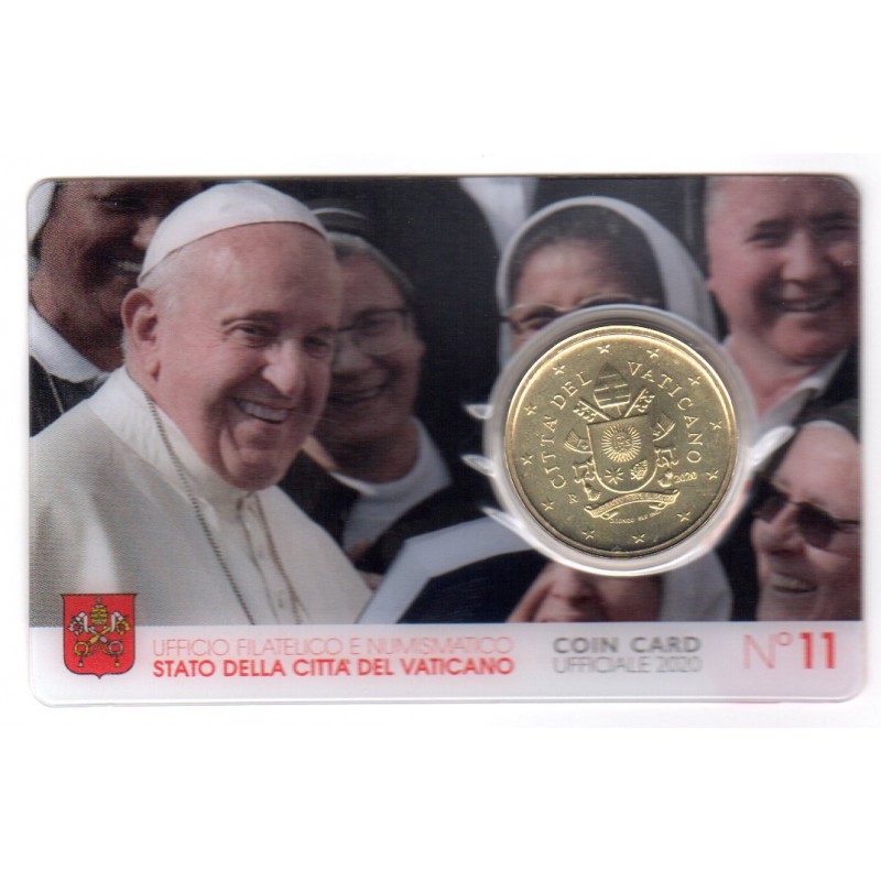 Vatican Coin Card n°11 2020 Armoiries du pape François