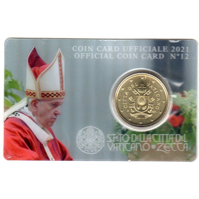 Vatican Coin Card n°12 2021 Armoiries du pape François