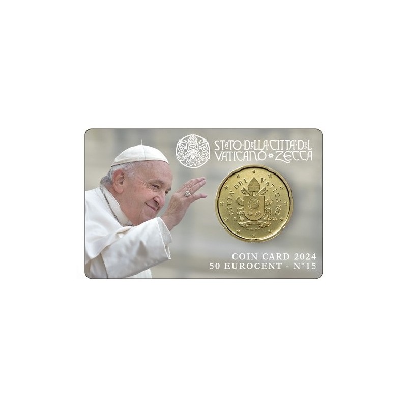 Vatican Coin Card n°15 2024 Armoiries du pape François