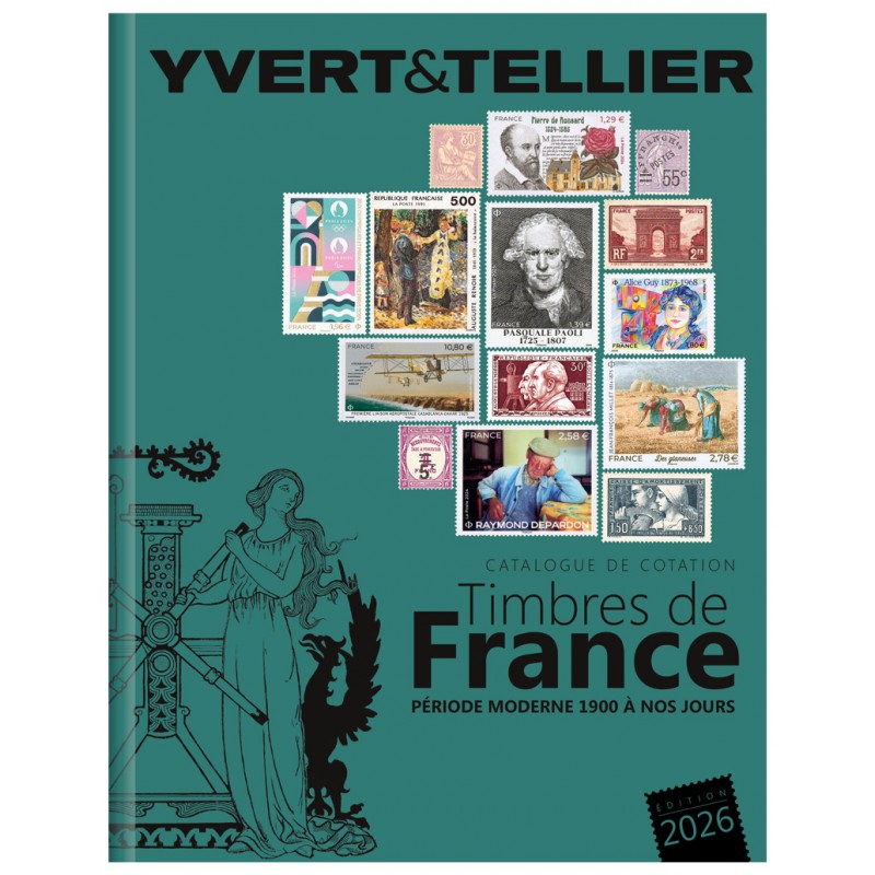 Nouveauté Catalogue Yvert et Tellier des Timbres de France 2026 Tome 1