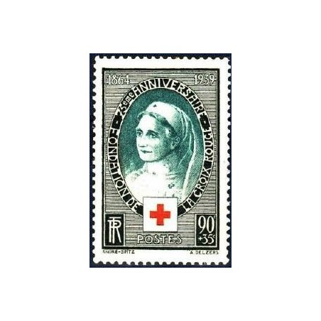 Timbre France N°422 Anniversaire de la croix-rouge internationale Neuf