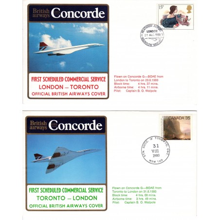 Accueil Timbres de collection France Documents Officiels Vols Concorde ...
