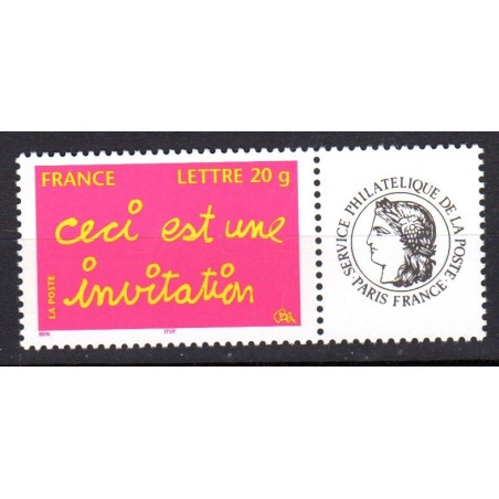 Timbre Personnalisé n°3760A avec vignette "Cérès" / "Timbres personnalisés"