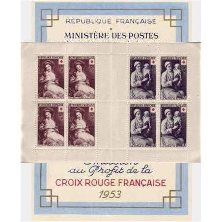 Carnet Croix Rouge n°2002 Timbres neufs ** Année 1953