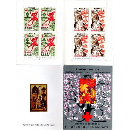 Carnet Croix Rouge n°2024 Timbres neufs ** Année 1975